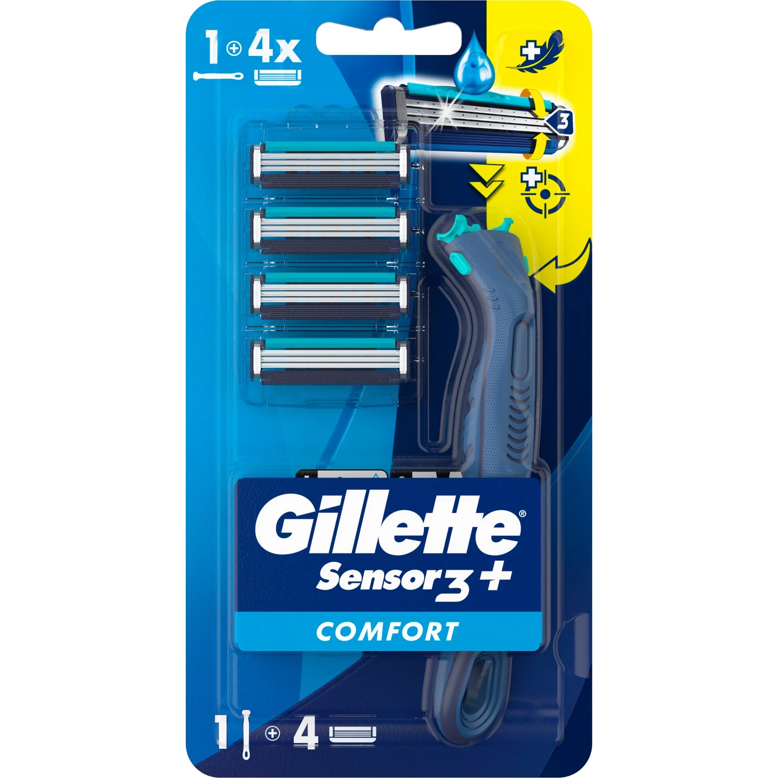 Gillette sensor 3 plus comfort ulguc + bas 4 ed | Rossmann